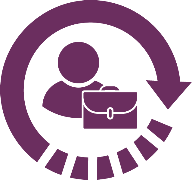 Return To Work Purple - Working To Wellbeing