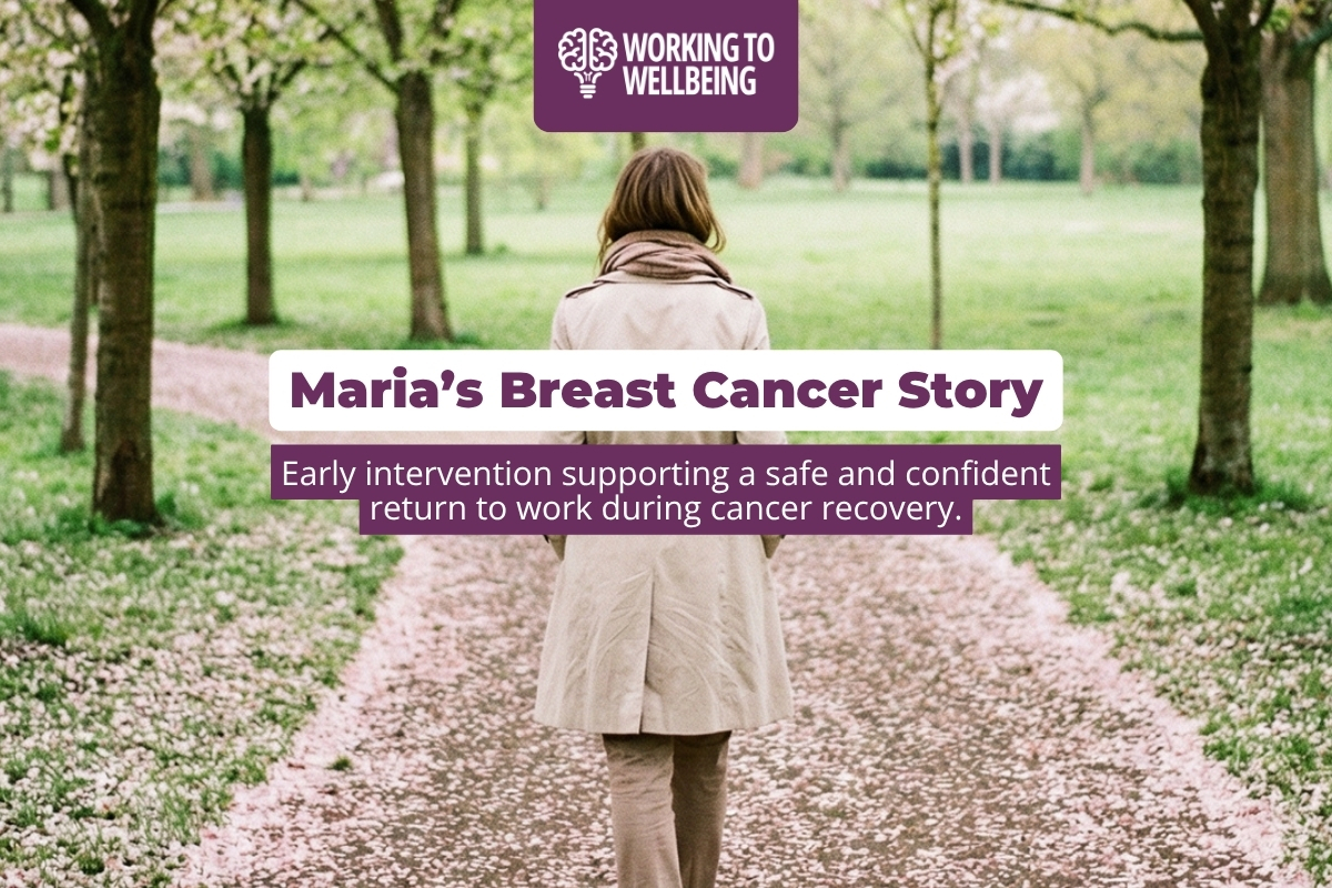 Case Study: Maria's Breast Cancer Story - Working To Wellbeing